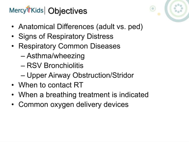 Introduction to Respiratory Peds.ppt | Ear, Nose and Throat Conditions ...