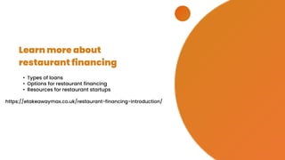 How to Make a Restaurant Financial Plan for Startups | PPTX