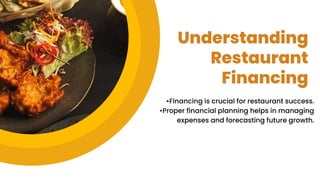 How to Make a Restaurant Financial Plan for Startups | PPTX