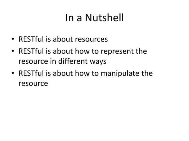 Introduction to Restful Web Services | PPT