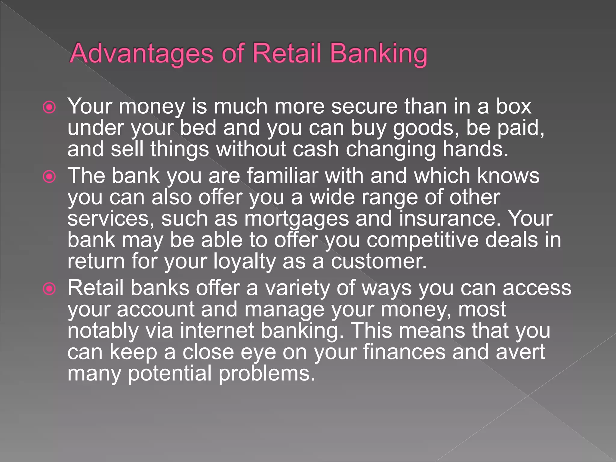 Introduction to retail banking | PPTX