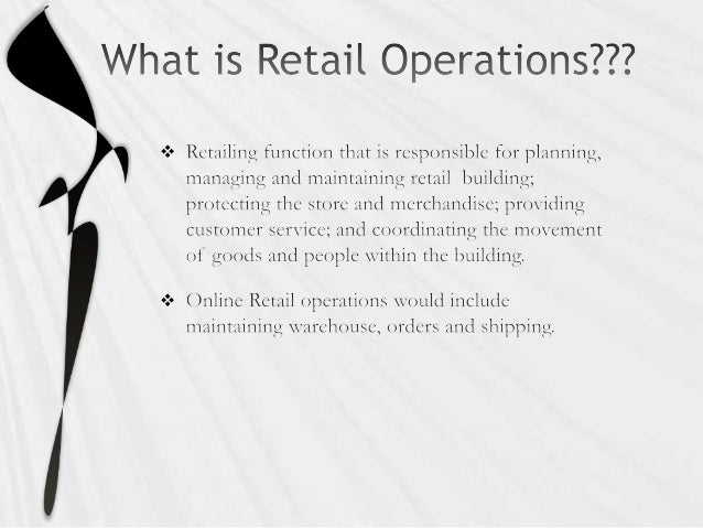 Introduction to Retail Operations