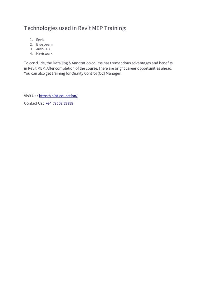 Introduction to Revit MEP Detailing | PDF