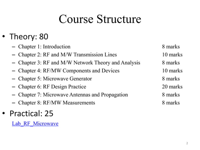Introduction to rf and microwave circuits | PPT