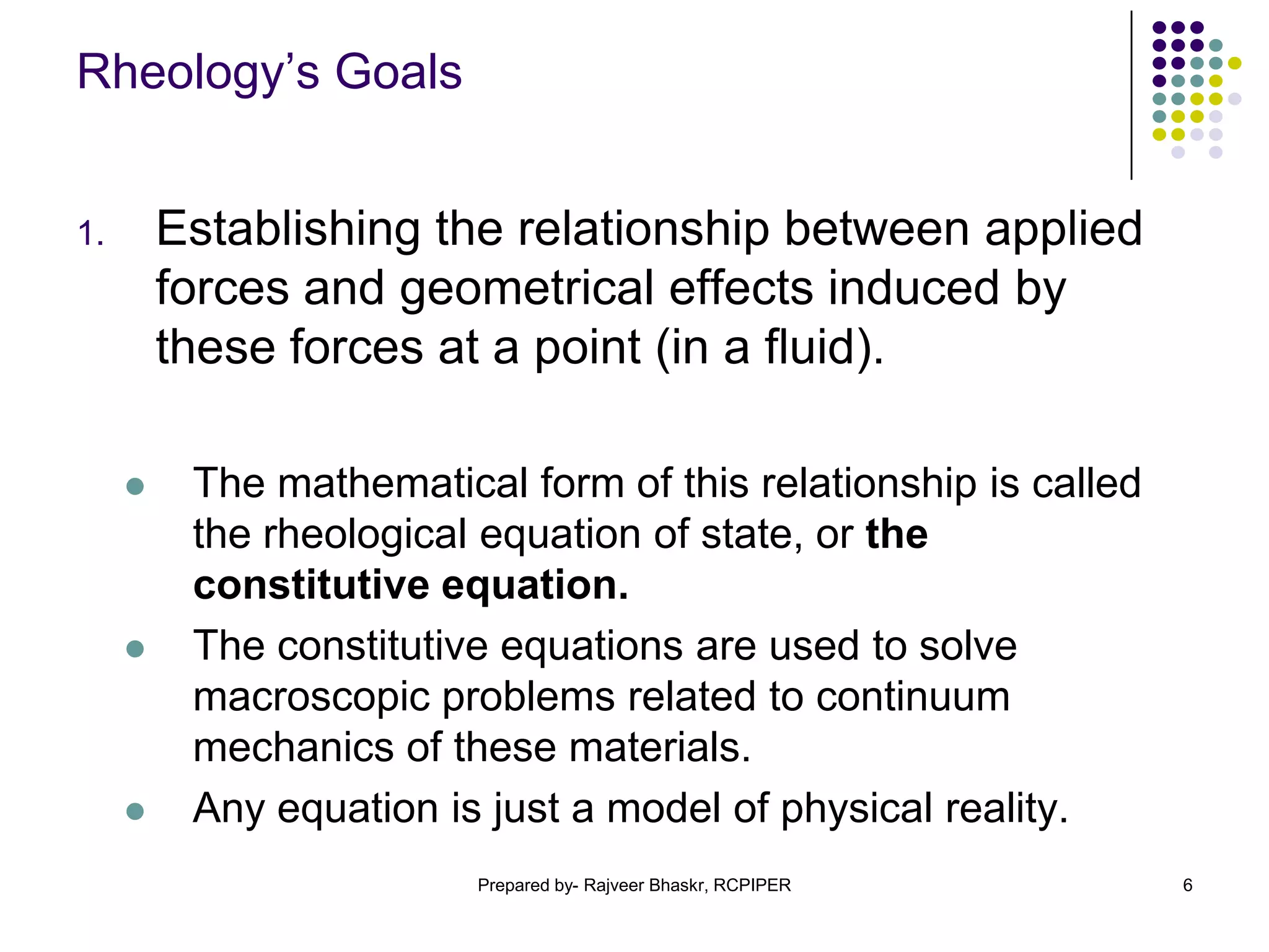 Introduction to rheology | PPT