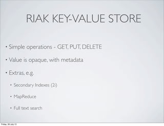 Introduction to Riak - Joel Jacobson | PPT