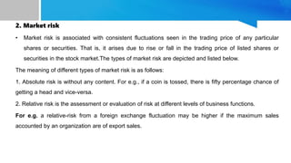 INTRODUCTION TO RISK and Types of Risk(IM06).pptx | Free Download