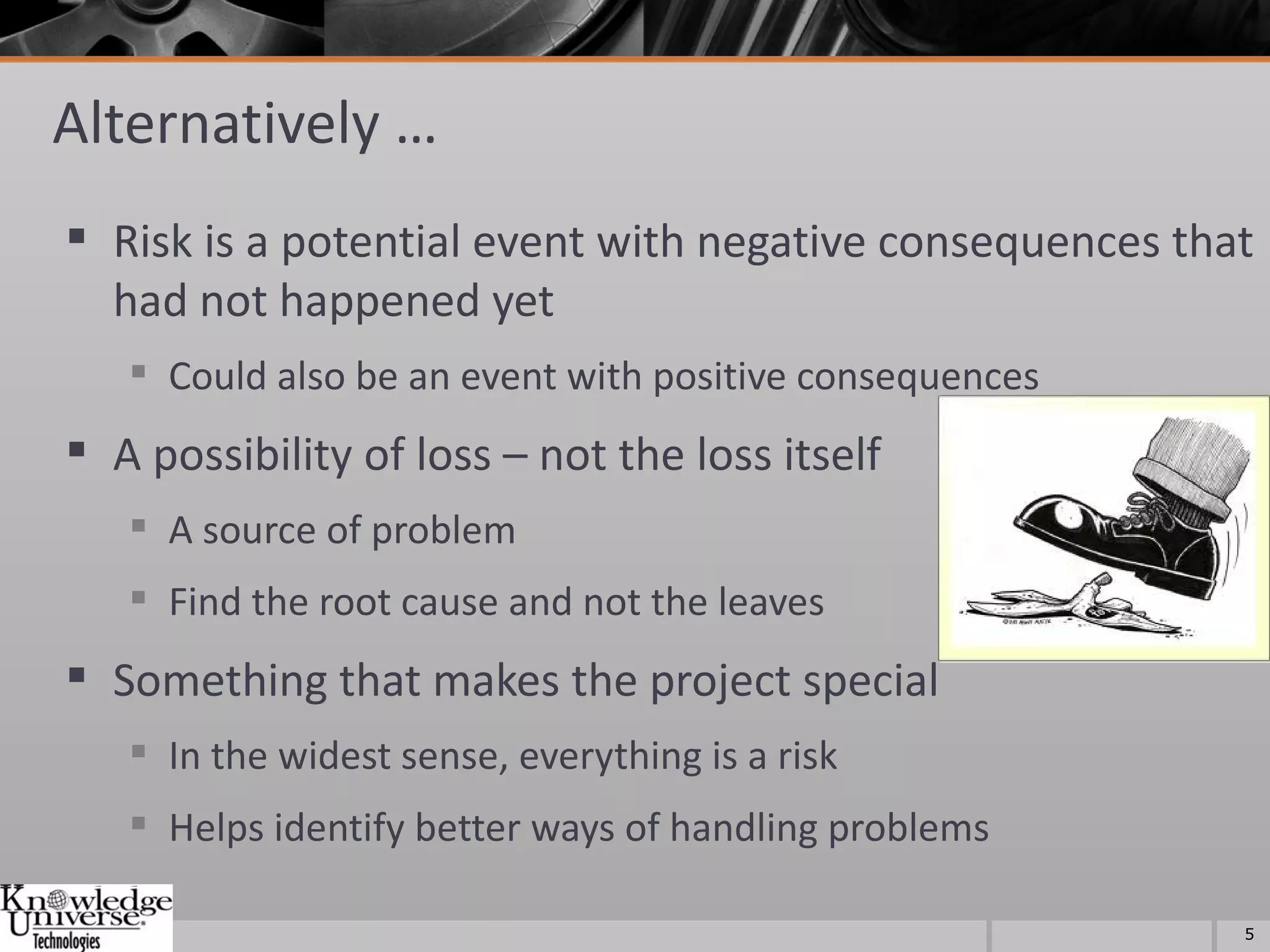 Introduction to risk management | PPT