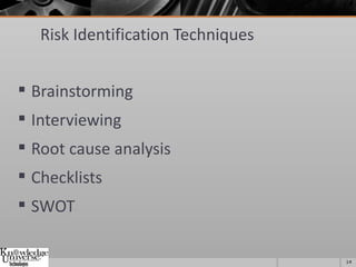 Introduction to risk management | PPT