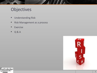 Introduction to risk management | PPT