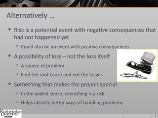 Introduction to risk management | PPT