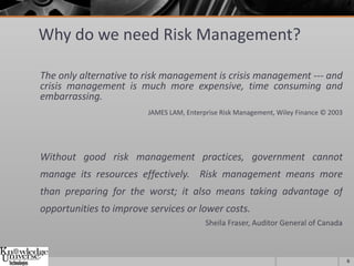 Introduction to risk management | PPT