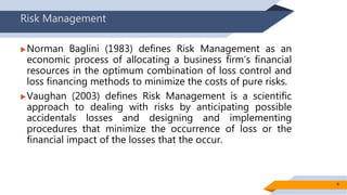 Introduction to Risk Management | PPTX