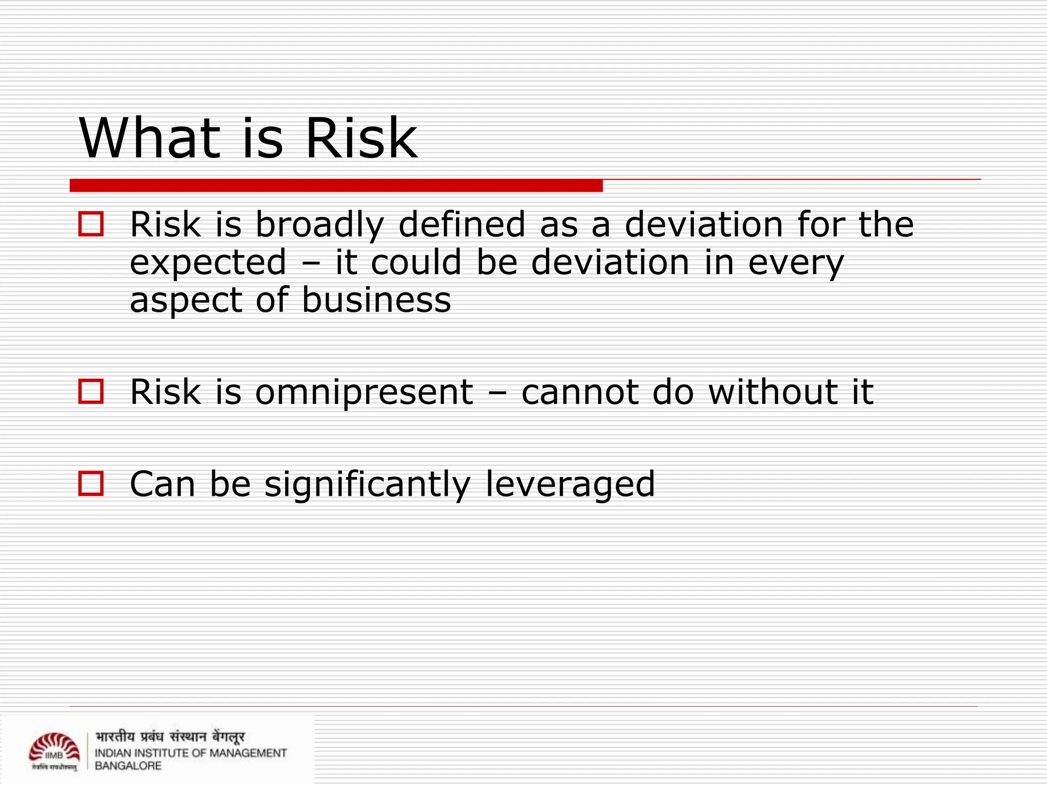 Introduction to Risk Management and Sources of Risk.pptx | Stocks and ...