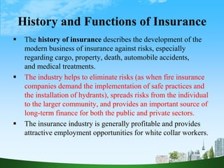 Introduction to risk management & insurance | PPTX