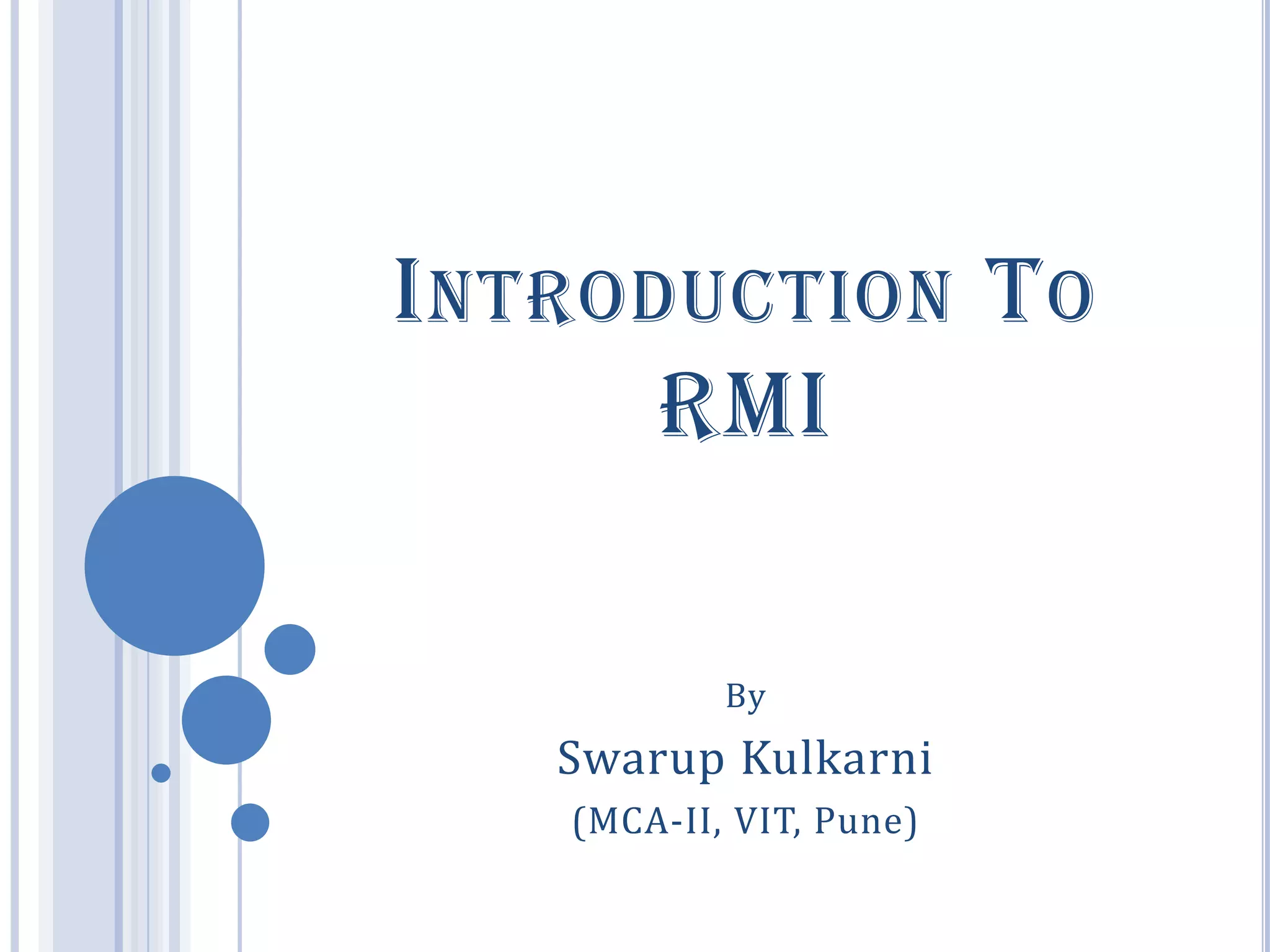 Introduction To Rmi | PPT