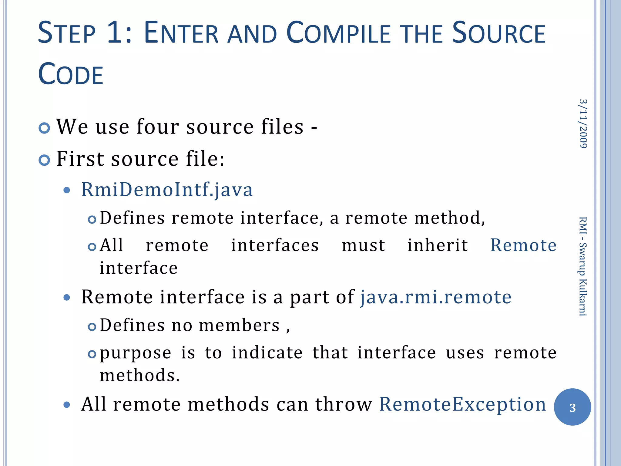 Introduction To Rmi | PPTX