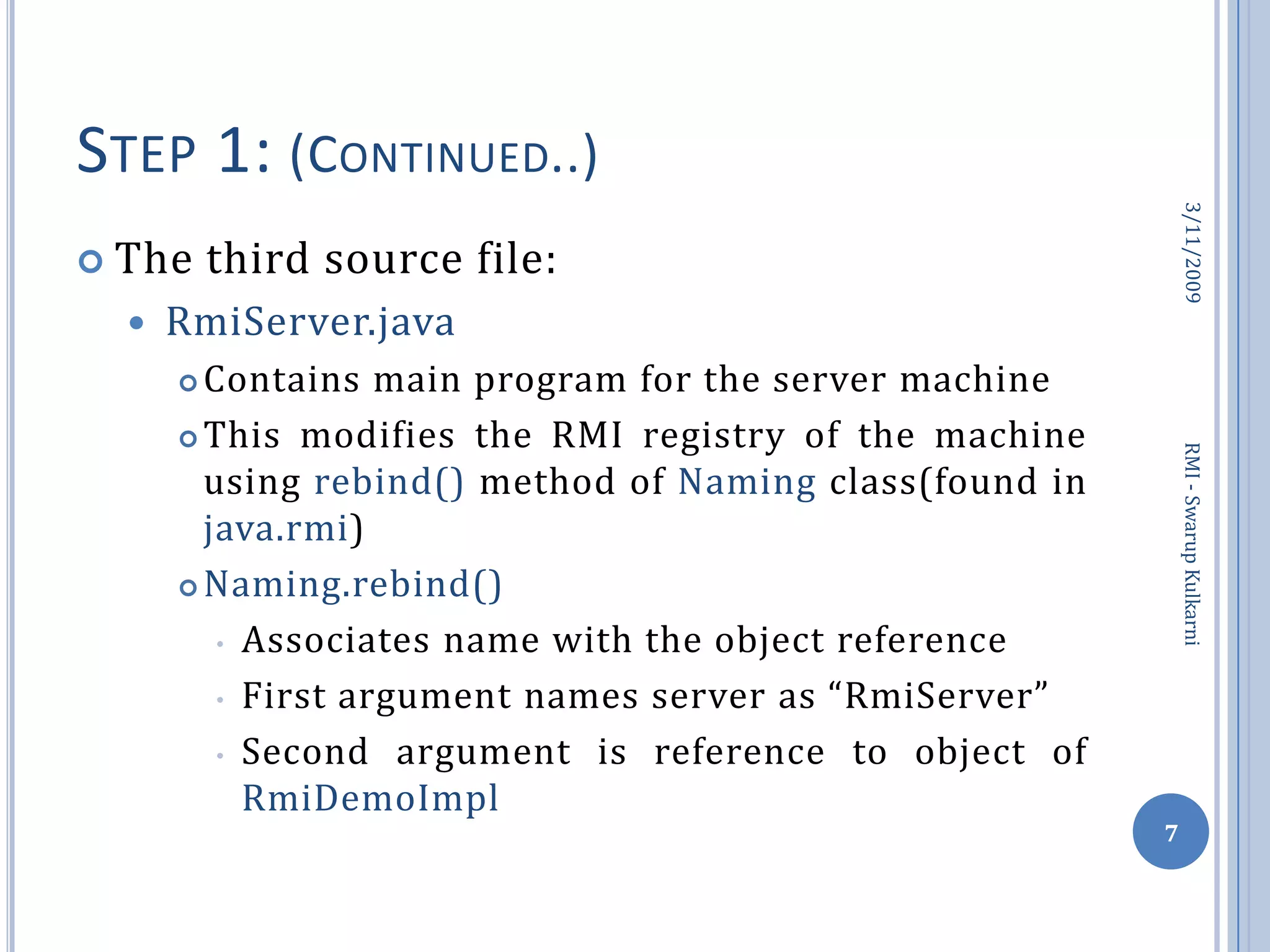 Introduction To Rmi | PPTX