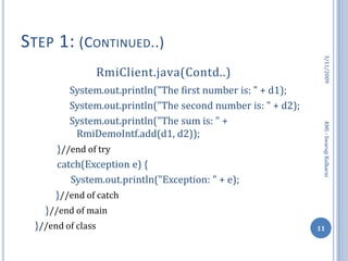 Introduction To Rmi | PPTX