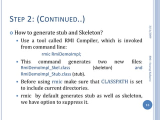 Introduction To Rmi | PPTX