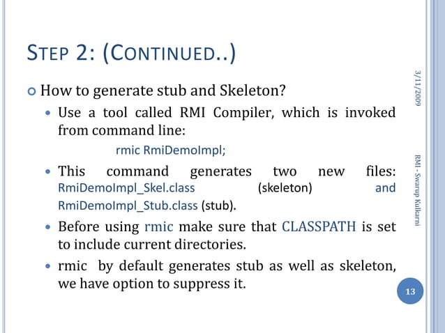 Introduction To Rmi | PPTX