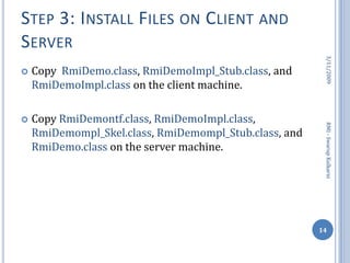 Introduction To Rmi | PPTX