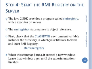 Introduction To Rmi | PPT