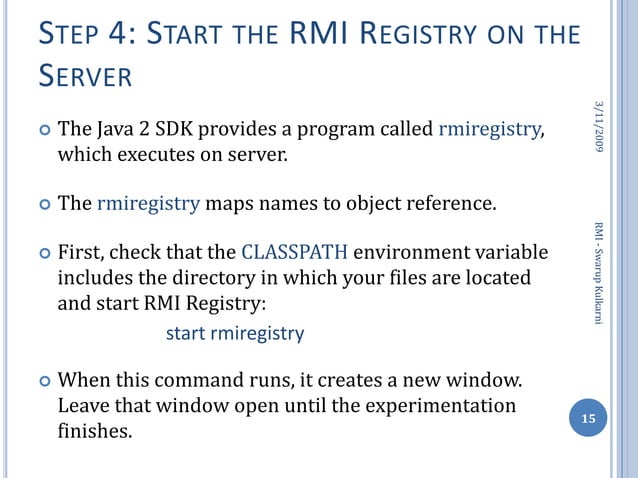 Introduction To Rmi | PPTX