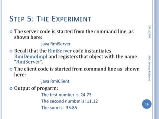 Introduction To Rmi | PPTX
