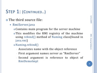 Introduction To Rmi | PPTX
