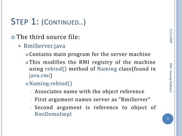 Introduction To Rmi | PPTX