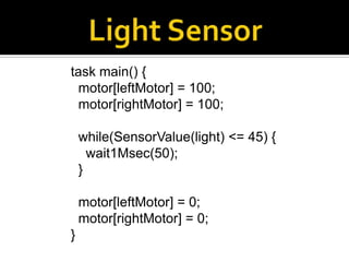 Introduction to RobotC | PPTX | Robotics | Technology & Computing