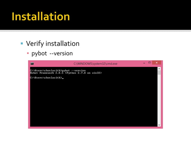 Introduction to robot framework | PPTX