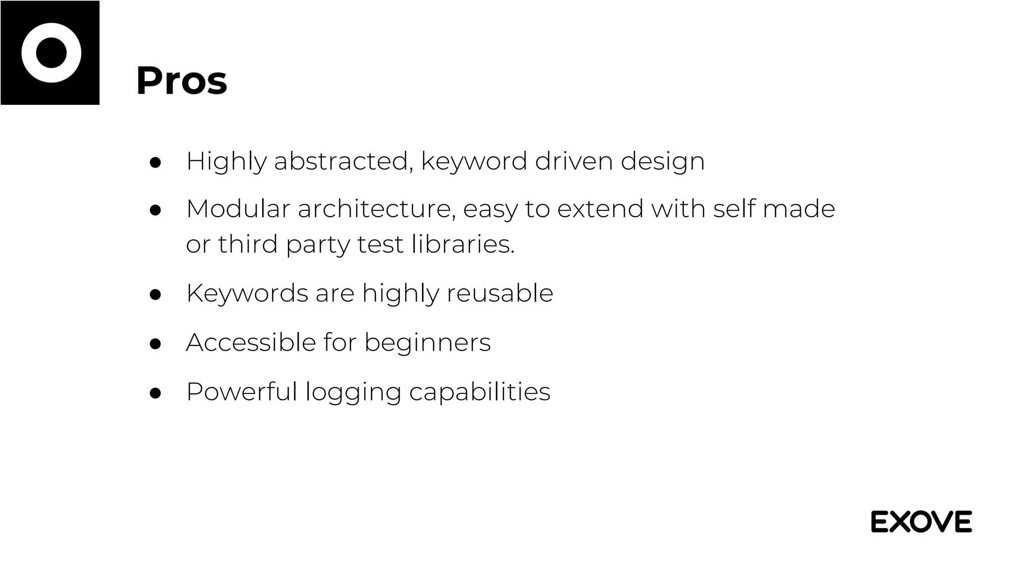 Introduction To Robot Framework Exove Ppt