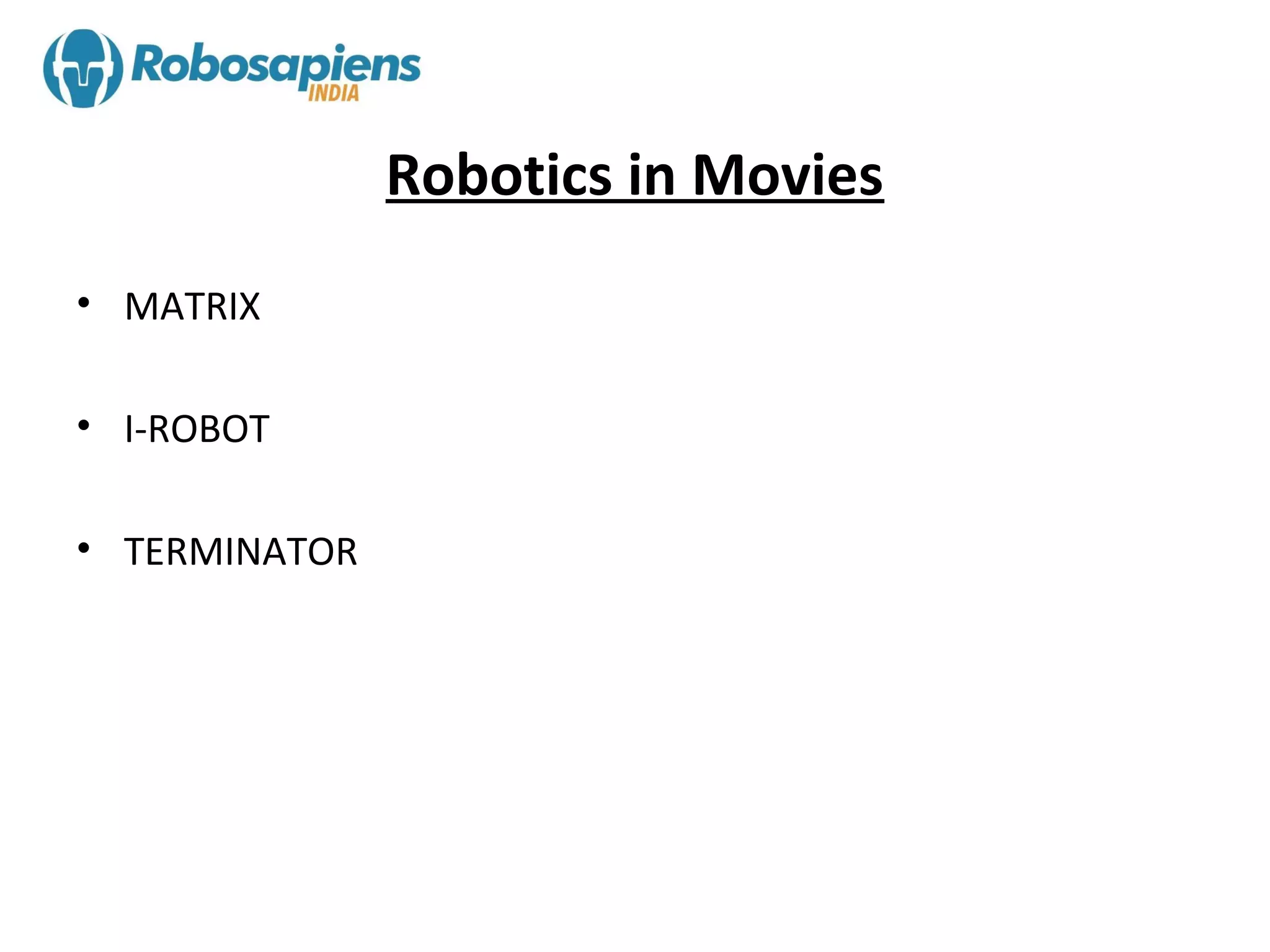 Introduction to robotics | PPT