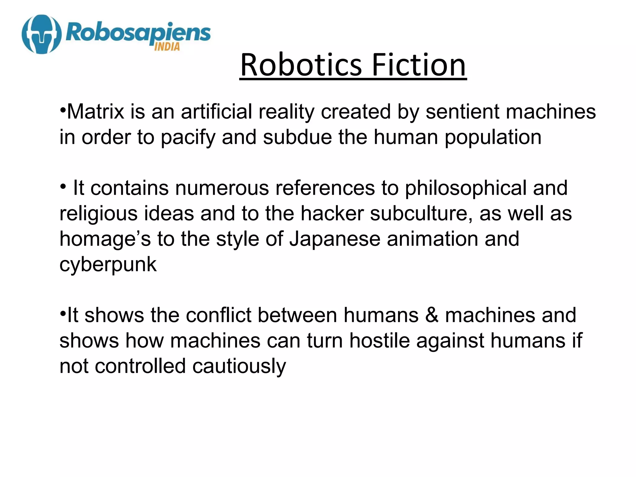 Introduction to robotics | PPT