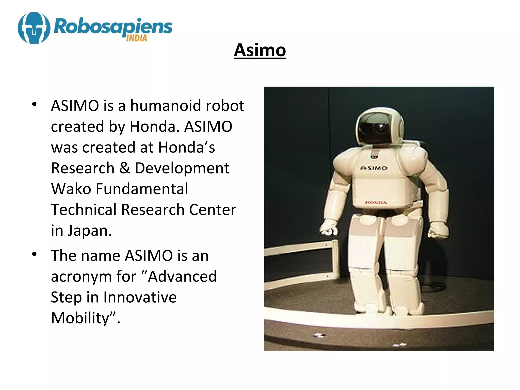 Introduction to robotics | PPT