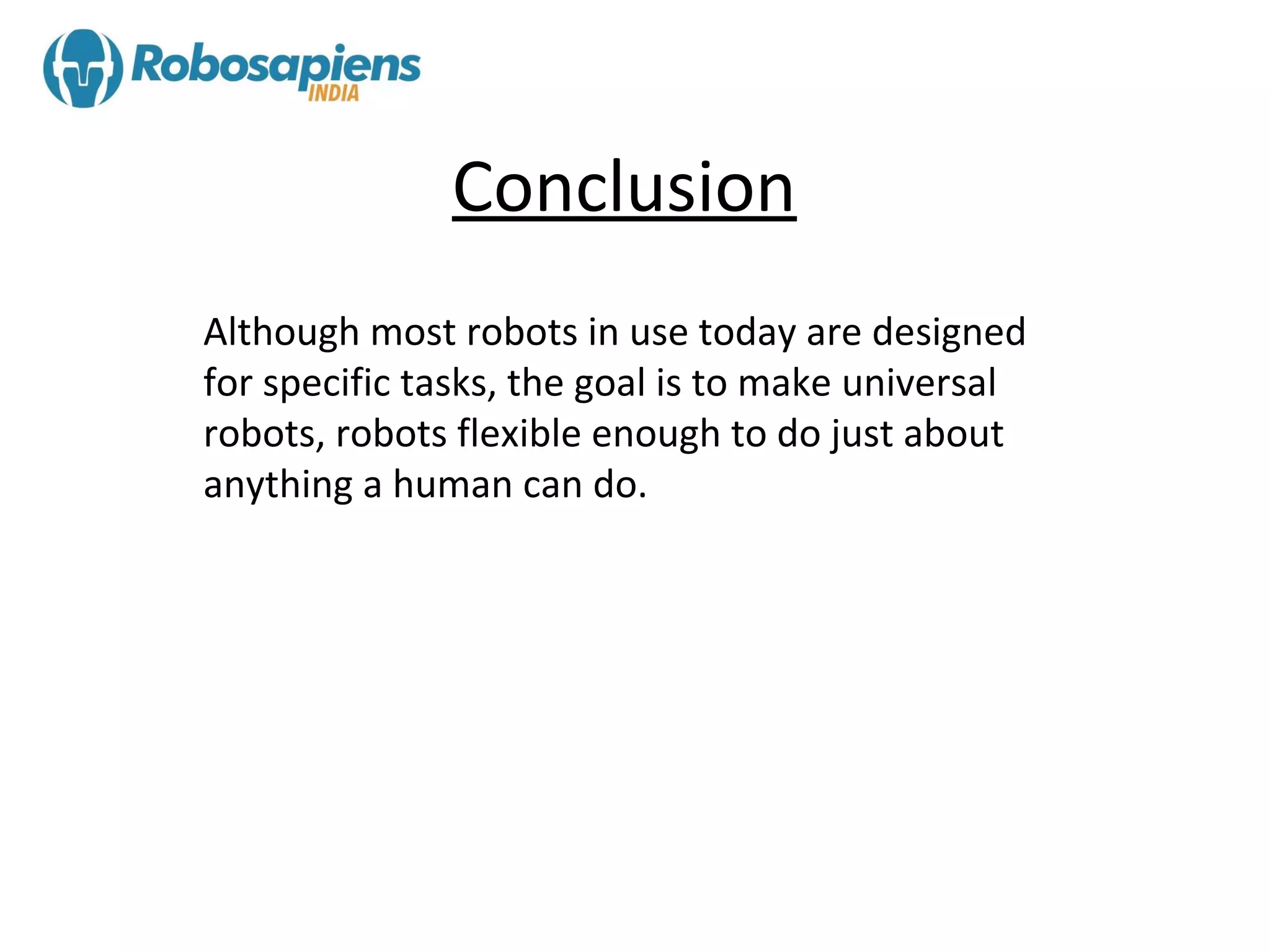 Introduction to robotics | PPT