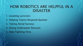Introduction to robotics, | PPTX