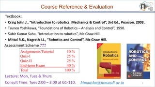 Introduction to Robotics.pptx | Robotics | Technology & Computing