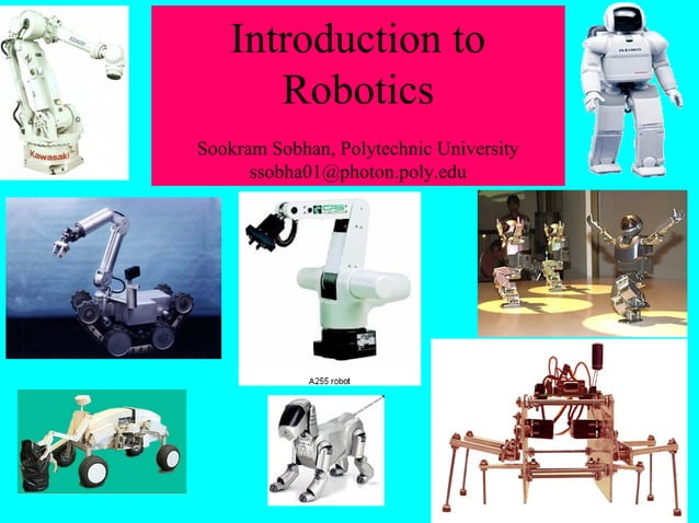 Introduction robotics | PPT | Robotics | Technology & Computing