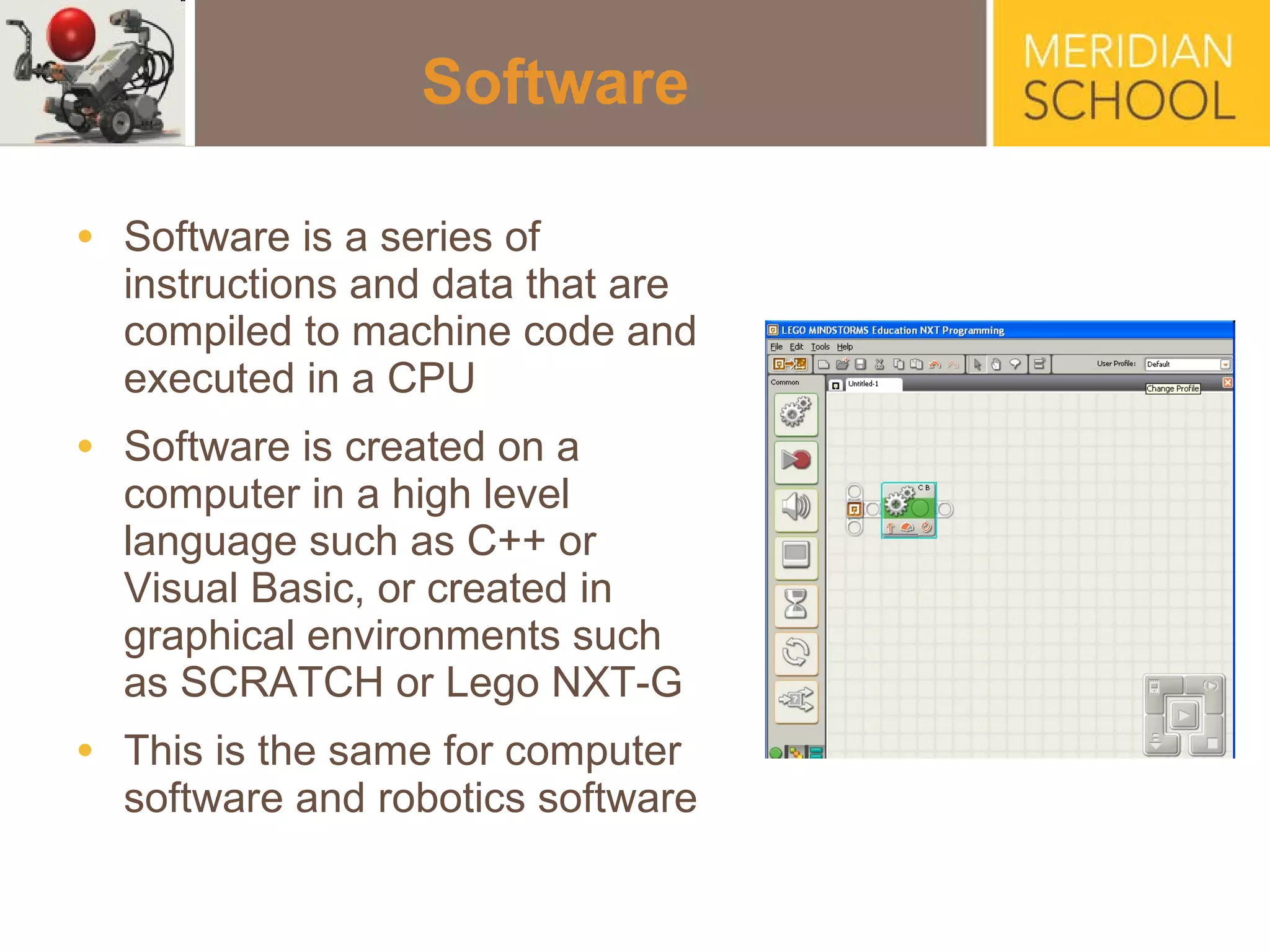 Introduction to robotics part 1 (Lego NXT | PPT | Robotics | Technology & Computing