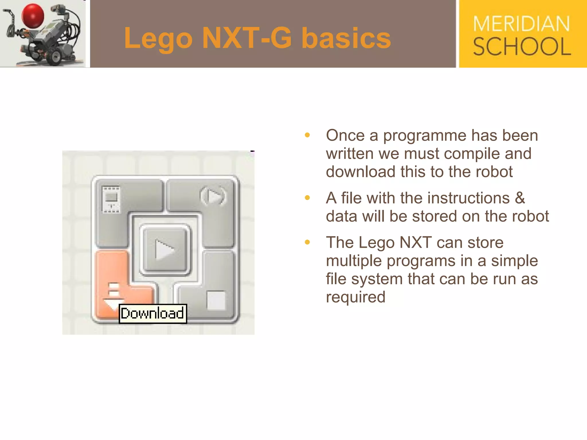 Introduction to robotics part 1 (Lego NXT | PPT | Robotics | Technology & Computing