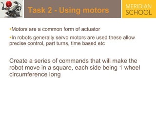 Introduction to robotics part 1 (Lego NXT | PPT | Robotics | Technology & Computing