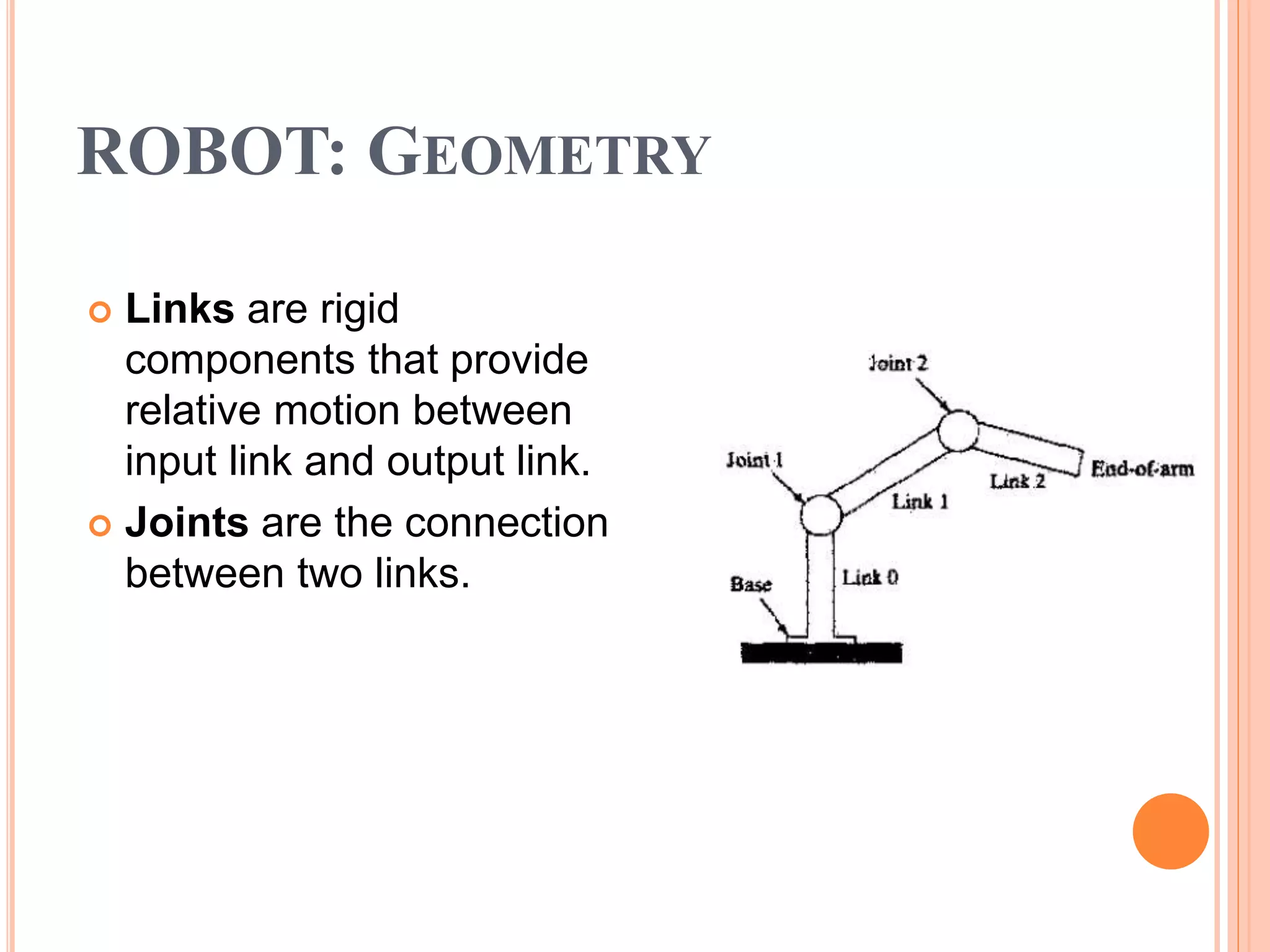 Introduction to robotics, Laws,Classification,Types, Drives,Geometry | PPTX