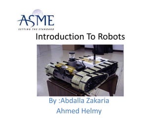 Introduction to robots | PPT