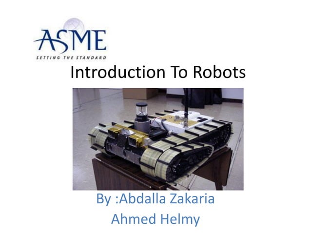Introduction to robots | PPT