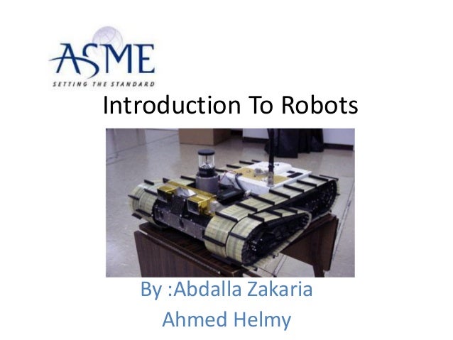 Introduction To Robots