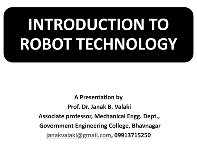 Robotics or Robot Technology | PDF | Robotics | Technology & Computing