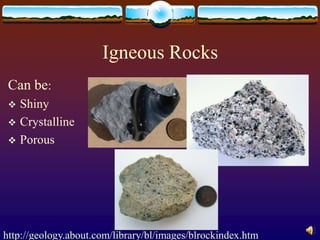 Introduction To Rocks | PPTX
